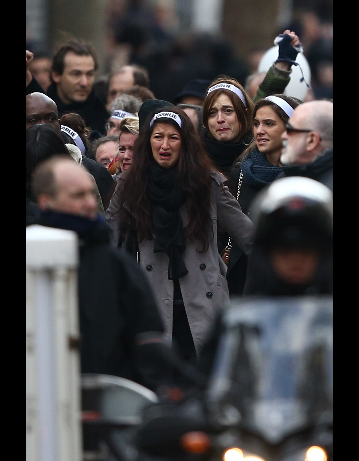 Photo : Zineb El Rhazoui lors de la la marche républicaine pour Charlie ...
