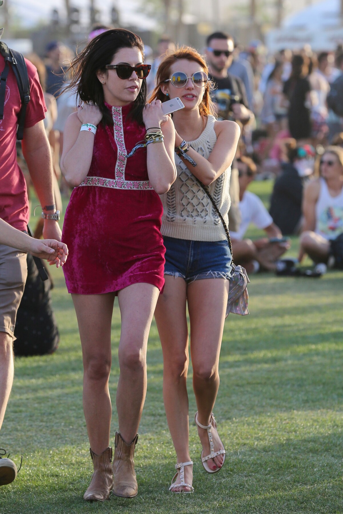 Photo : Emma Roberts lors du festival Coachella, le 15 avril 2016 ...