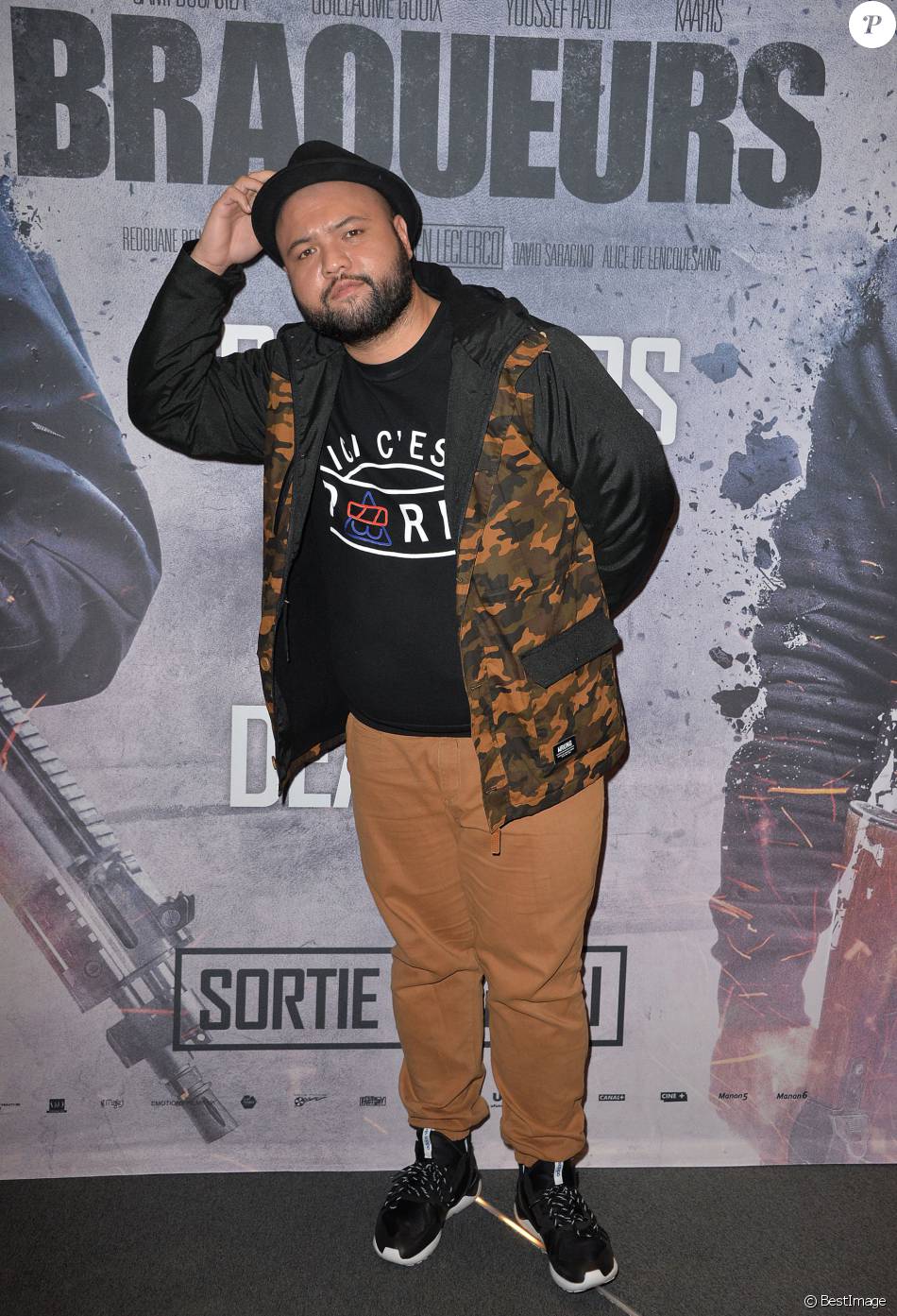 Raphäl Yem - Avant-première du film Braqueurs au cinéma UGC Les Halles ...