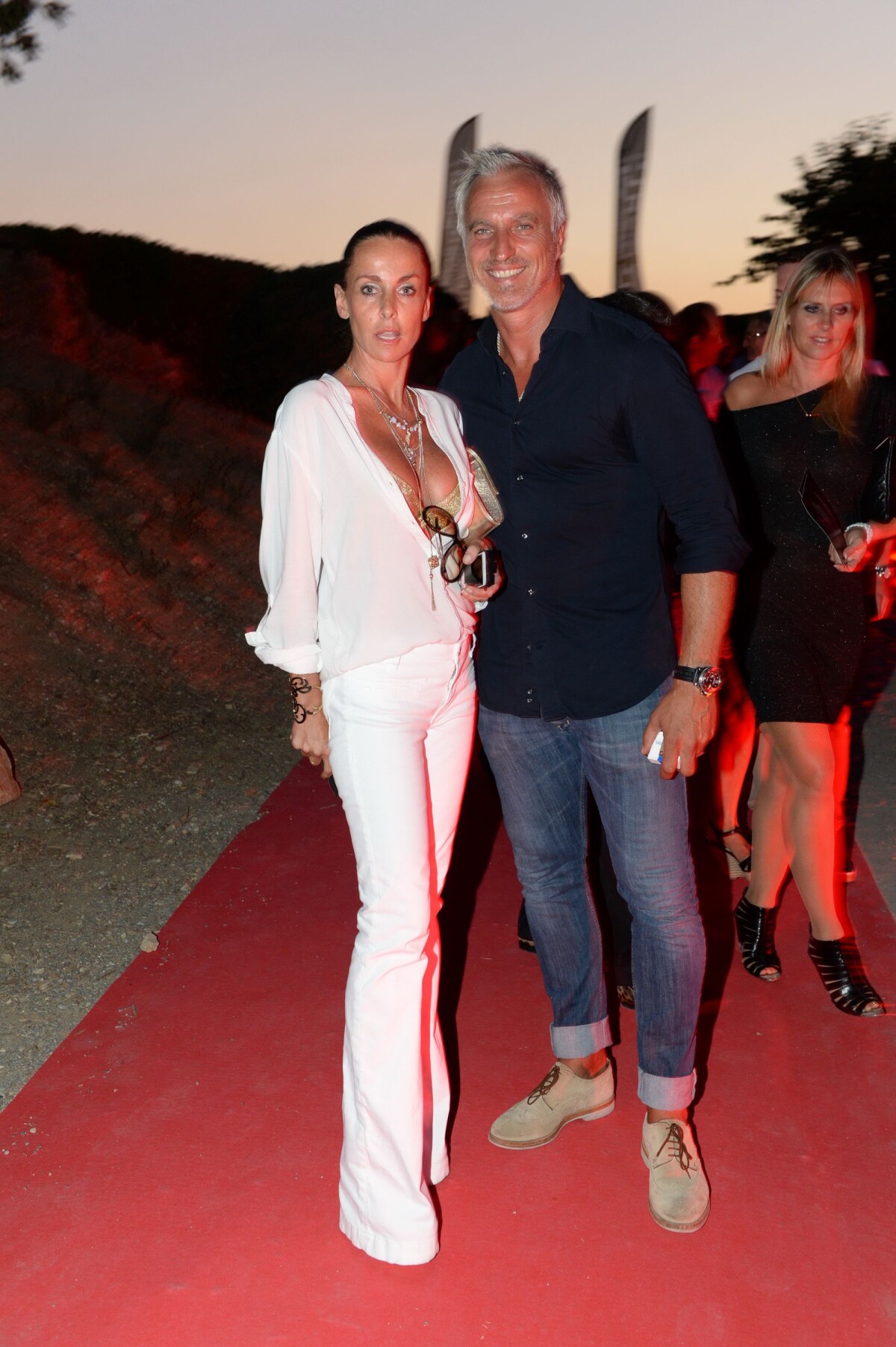 Photo : Semi-Exclusif - David Ginola et sa femme Coraline - People à la ...