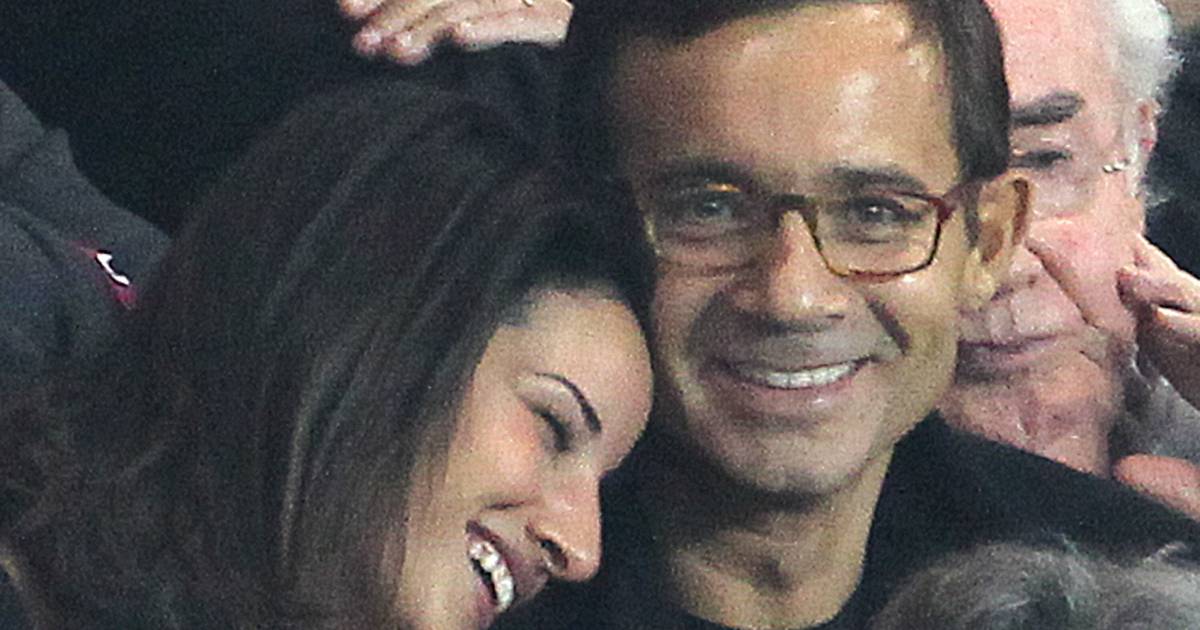 JEAN-LUC DELARUE ET SA COMPAGNE ANISSA - PEOPLE AU MATCH DE FOOT PSG ...