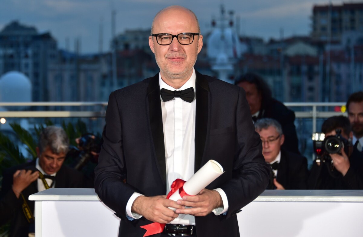 Photo : Juanjo Gimenez (Palme d'or du court métrage pour "Timecode") - Photocall de la remise ...