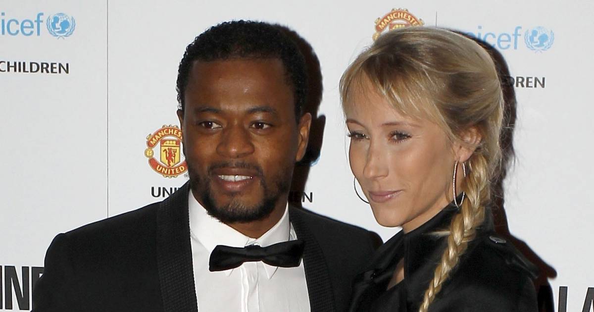 Patrice Evra et sa femme Sandra lors du diner de gala de charite pour l ...