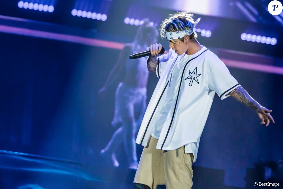 Justin Bieber en concert à Auburn Hills dans le cadre de sa tournée The ...