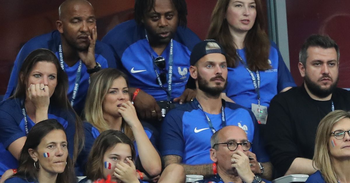 Matt Pokora (M. Pokora) - People au match de la finale de l'Euro 2016 ...