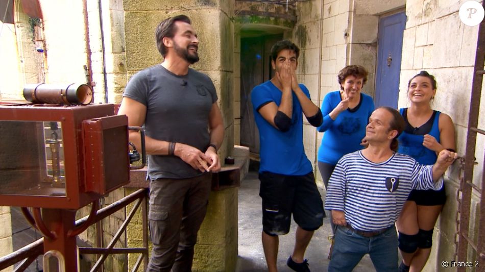 Thierry Samitier perd son slip durant une épreuve de Fort Boyard ce qui ...
