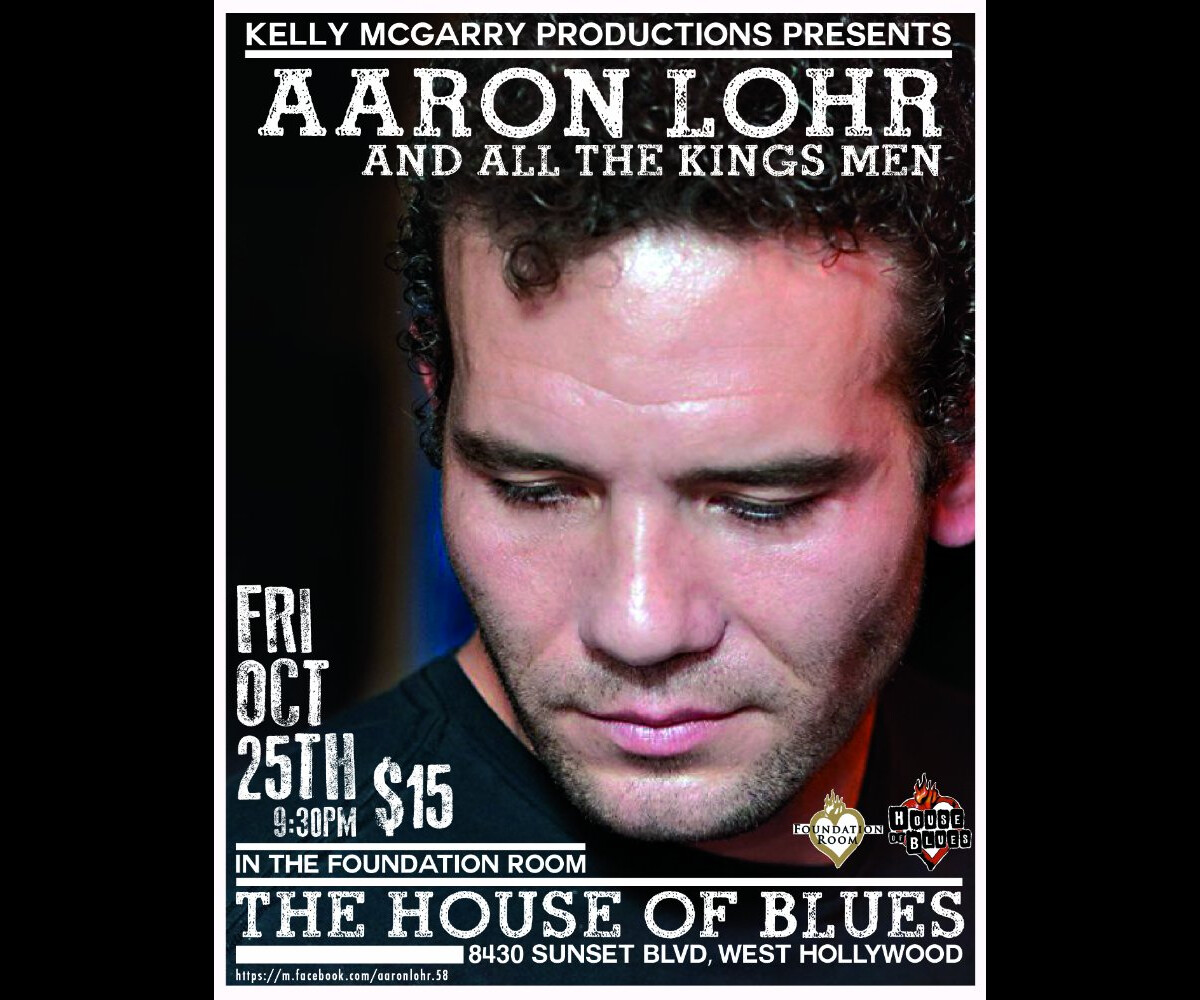 Photo : Aaron Lohr - affiche de concert - Purepeople