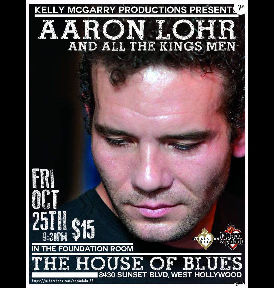 Aaron Lohr - affiche de concert - Purepeople