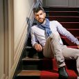 Le mannequin Matthieu Reboul prend la pose. - Purepeople