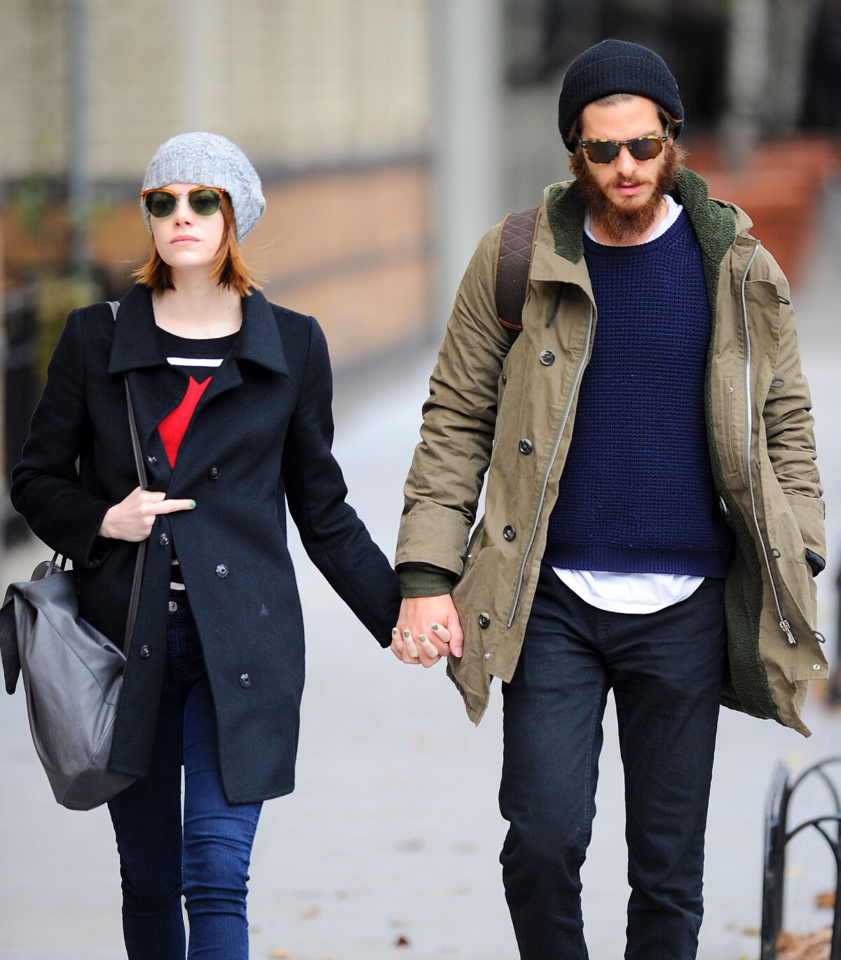 Photo : Emma Stone et son ex compagnon Andrew Garfield dans les rues de ...