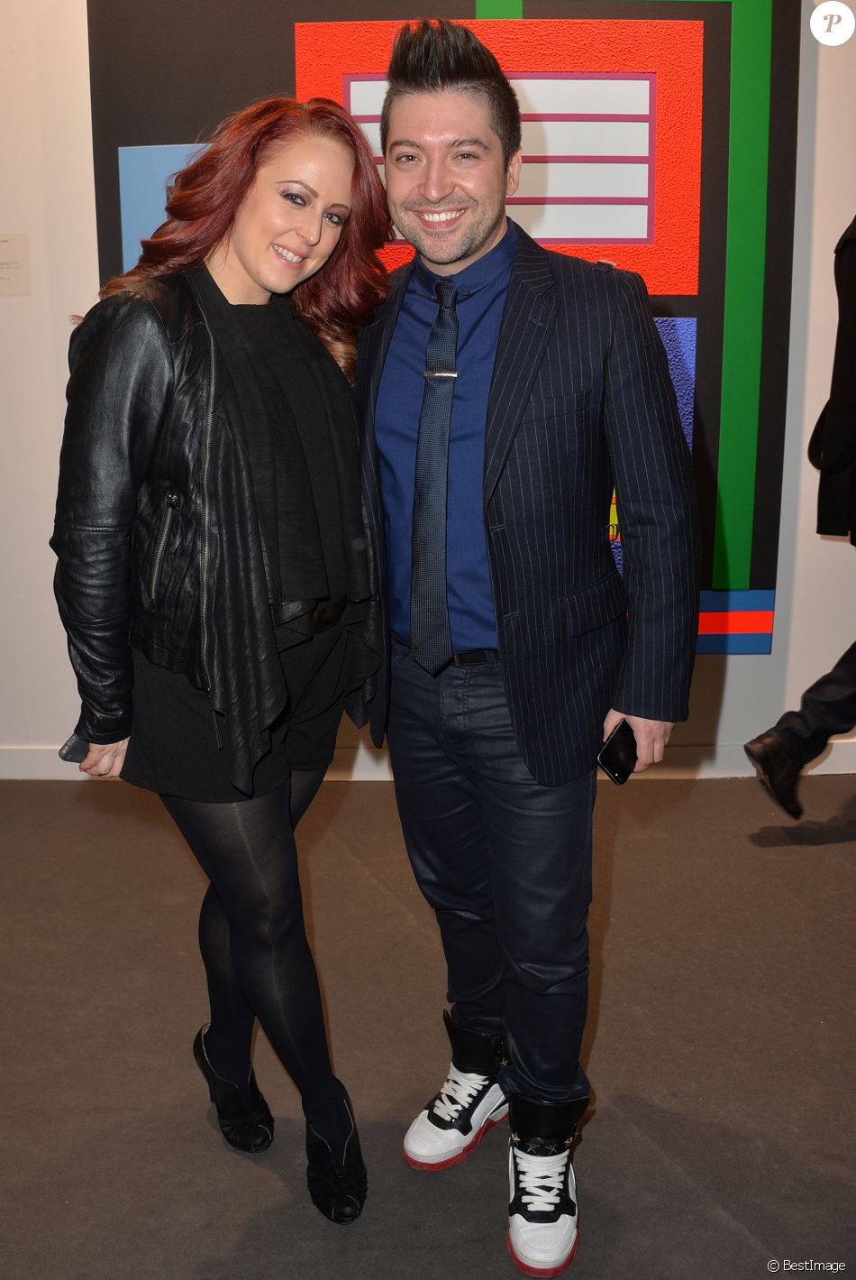 Chris Marques et sa fiancée Jaclyn Spencer - Soirée de vernissage de la ...