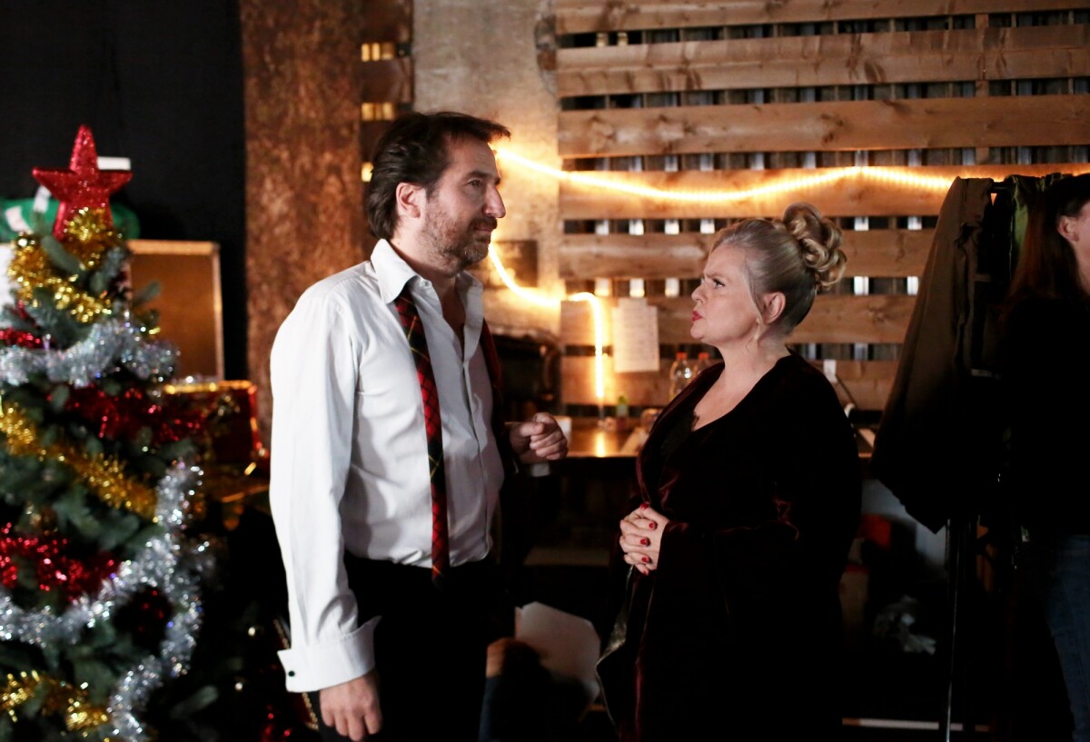 Photo : Exclusif - Edouard Baer et Isabelle Nanty en backstage ...