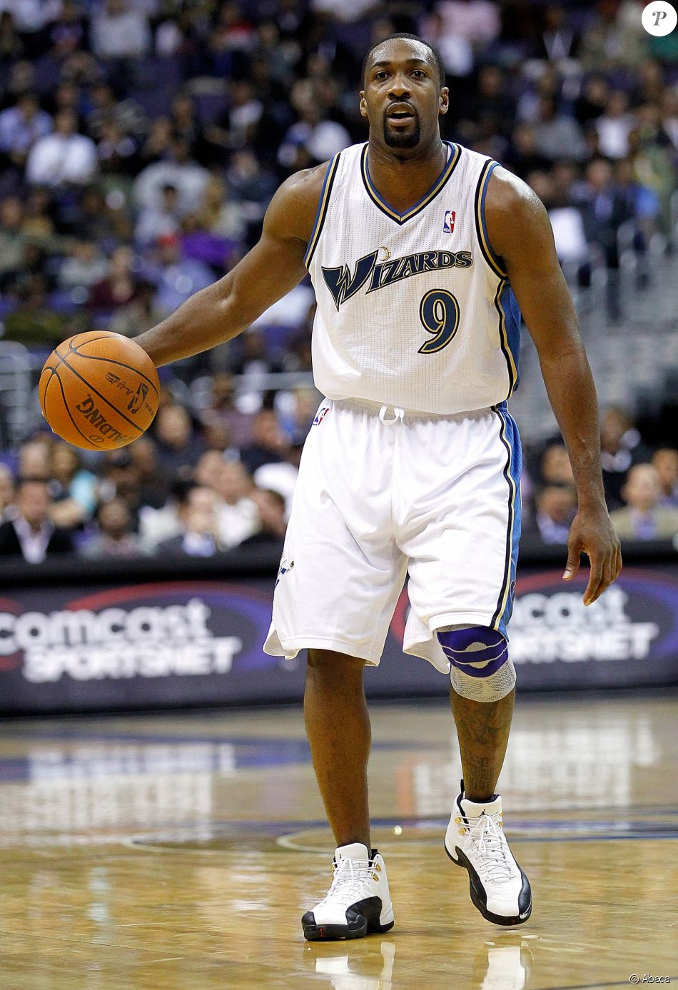 Gilbert Arenas lors du match opposanet les Washington Wizards aux ...
