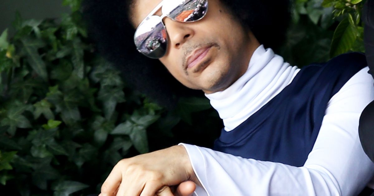 Le chanteur Prince à Roland-Garros, Paris le 2 juin 2014. - Purepeople