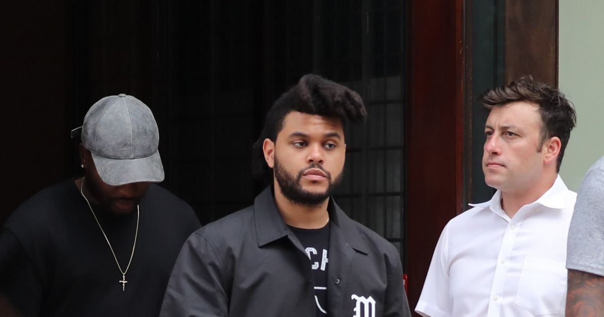 The Weeknd à la sortie de son hôtel à New York, le 2 juillet 2016 ...