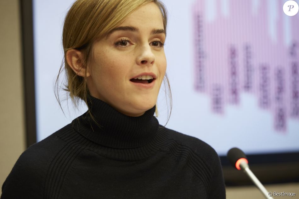 Emma Watson participe au lancement de l'initiative HeForShe Impact ...