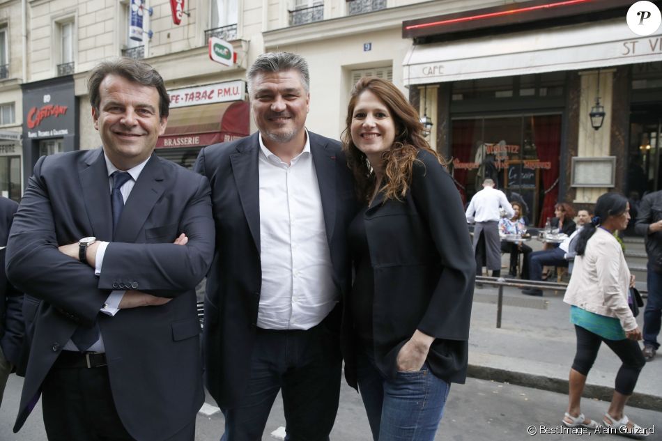 Thierry Solère, David Douillet et sa compagne Vanessa Carrara, enceinte ...