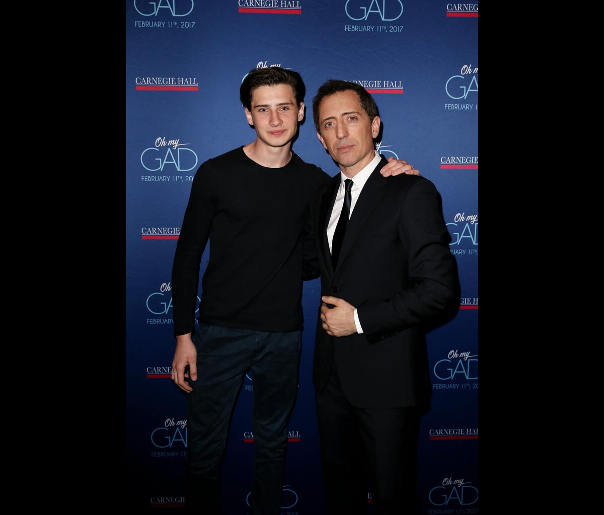 Photo : Exclusif : Gad Elmaleh avec son fils Noé lors du photocall du ...