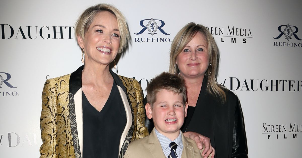 Sharon Stone avec son fils Laird Stone et sa soeur Kelly Stone - Sharon ...