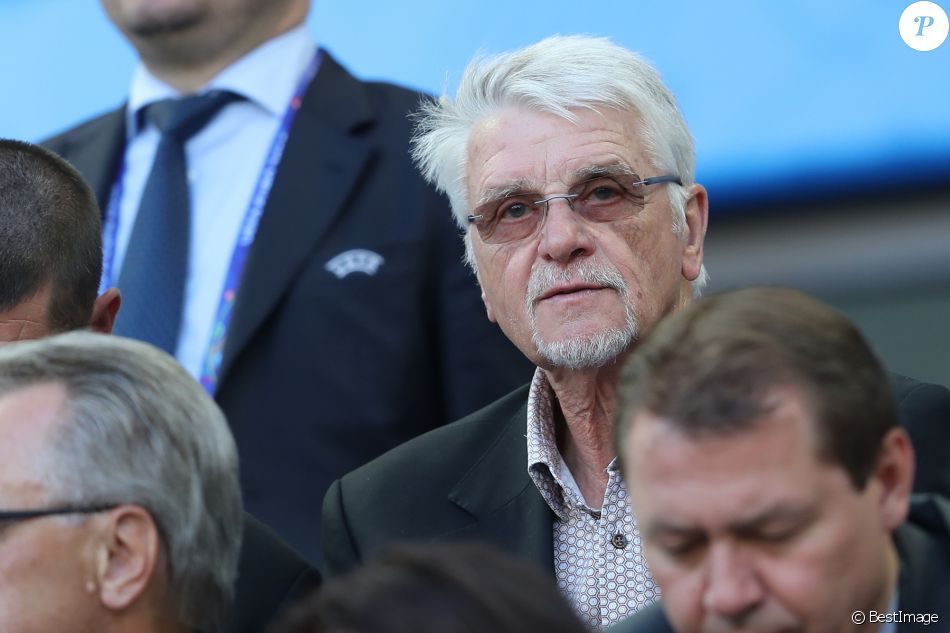 Aimé Jacquet - Célébrités dans les tribunes lors du match de quarts de ...