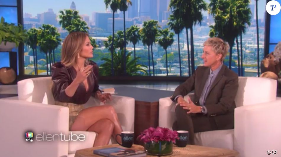 Jennifer Lopez et Ellen DeGeneres sur le plateau de l'émission The ...