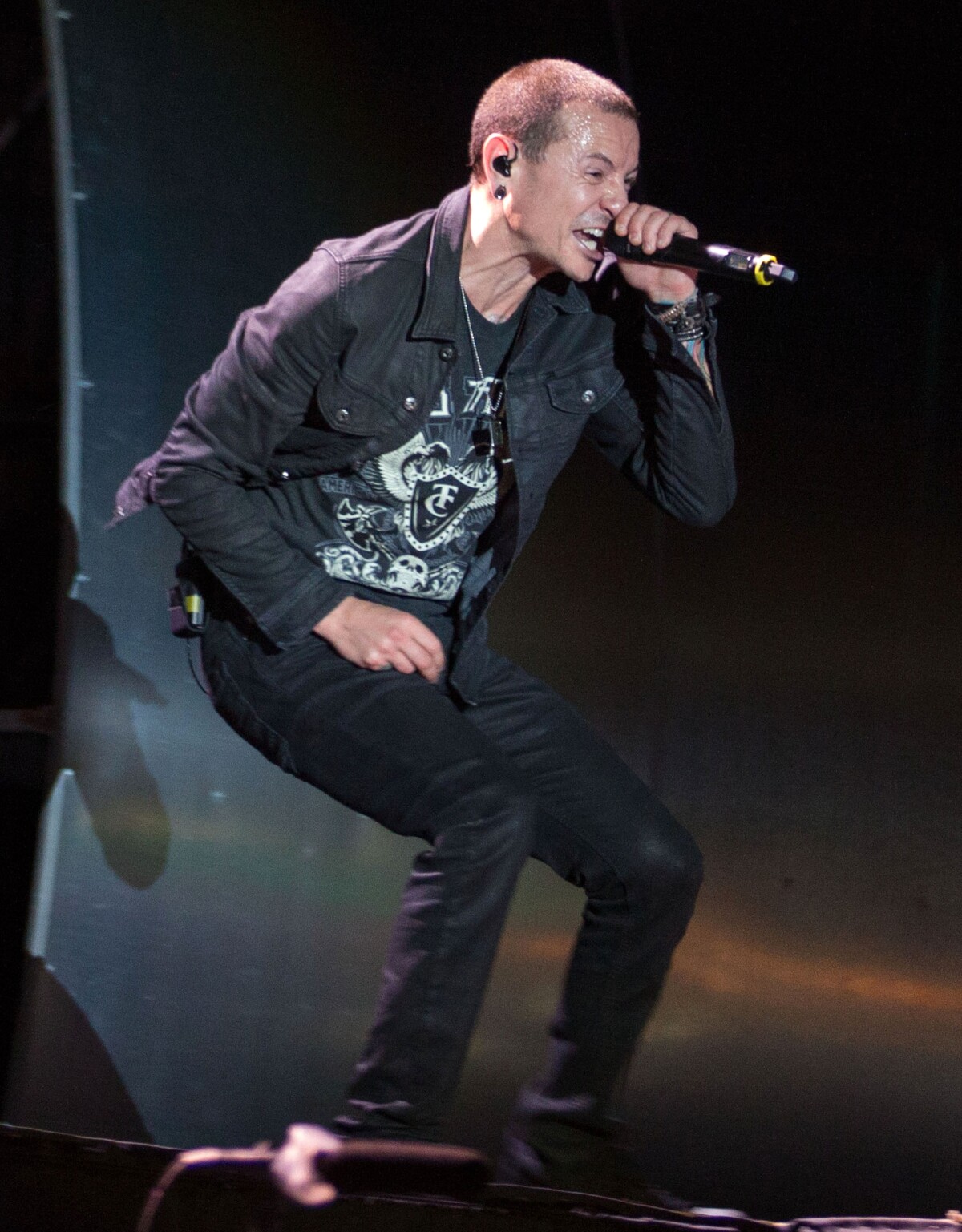 Photo : Chester Bennington - Linkin Park en concert au "MGM Resorts ...