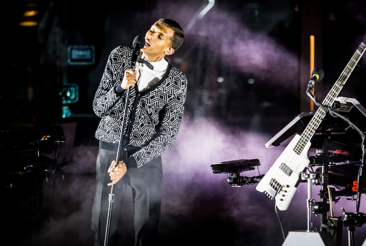 Photo : Stromae en concert. Avril 2015. - Purepeople