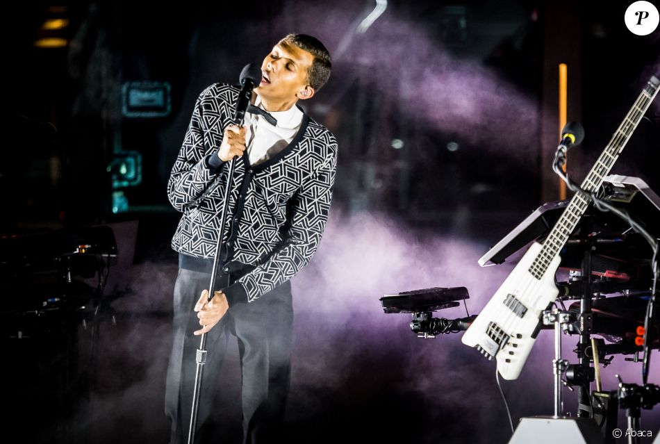 Stromae en concert. Avril 2015. - Purepeople