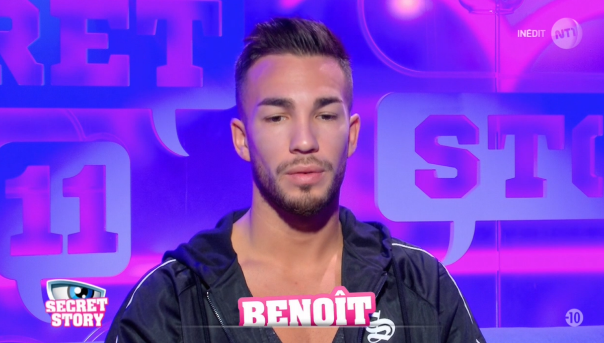Photo : Benoît lors de la quotidienne de "Secret Story 11" (NT1), lundi ...