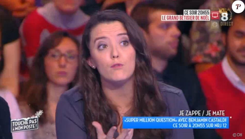 Emilie Lopez, dans Touche pas à mon poste sur D8, le vendredi 18 ...