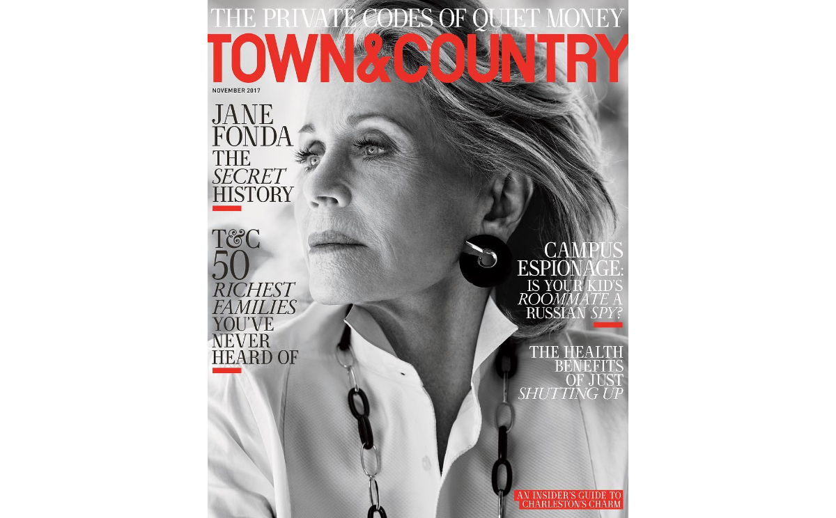 Photo : Couverture du magazine Town & Country, édition du mois de ...