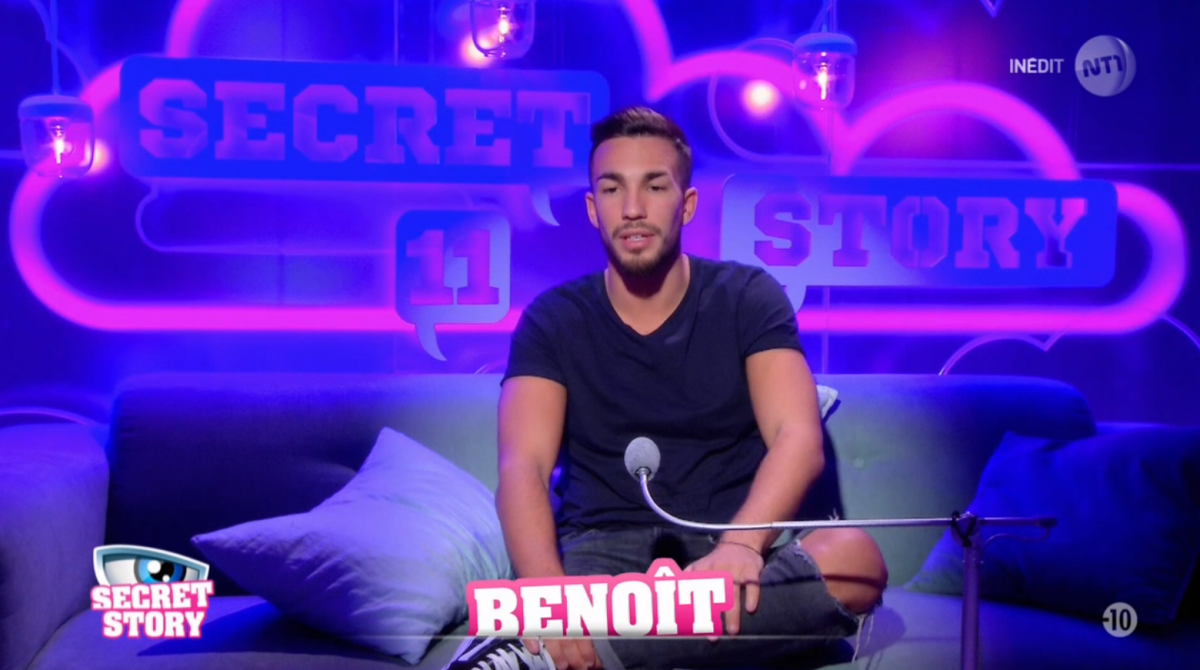 Photo : Benoît lors de la quotidienne de "Secret Story 11" (NT1 ...