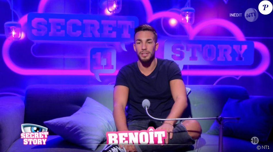 Benoît lors de la quotidienne de Secret Story 11 (NT1), vendredi 3 ...