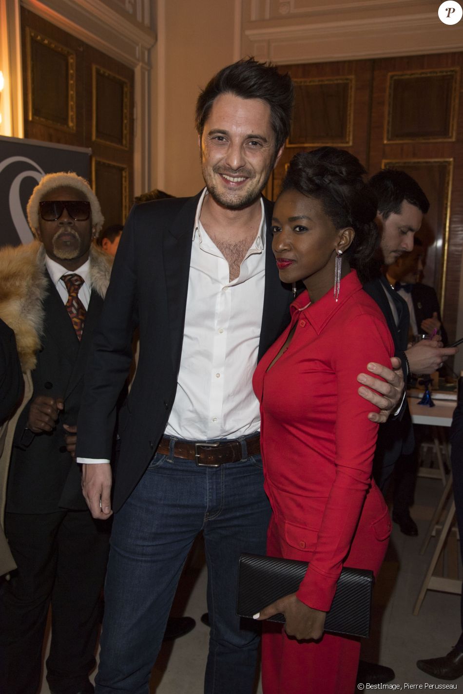 Vincent Cerutti et sa compagne Hapsatou Sy - Soirée Couture Ball au ...