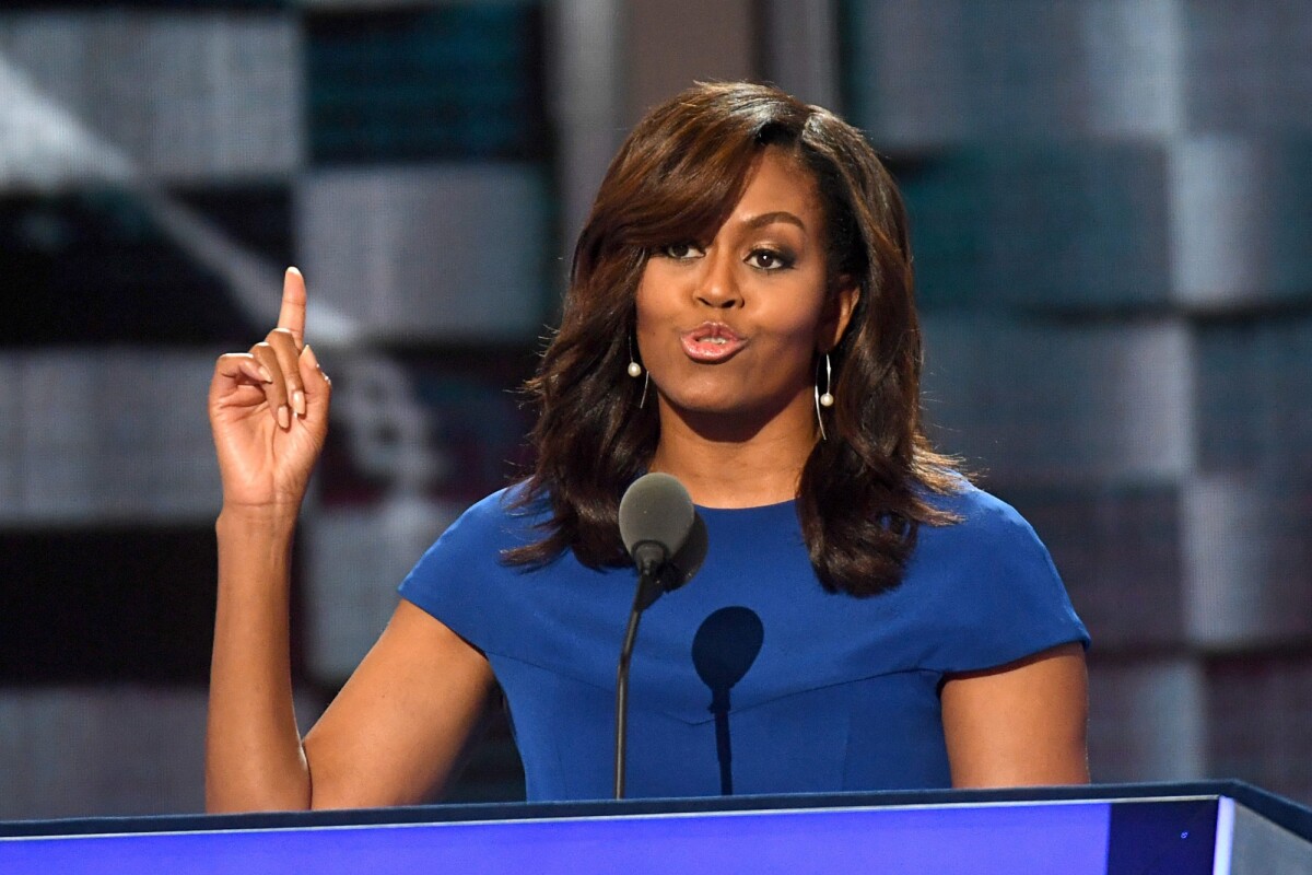 Photo : Michelle Obama lors de la Convention des Démocrates à ...