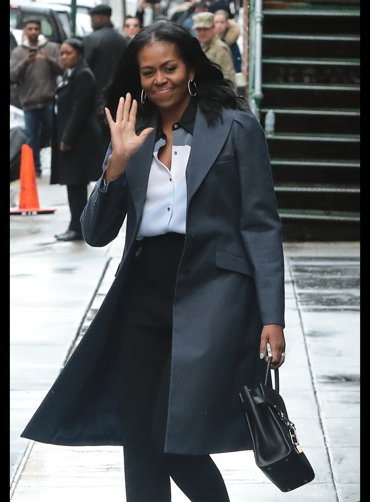 Photo : Michelle Obama à la sortie du restaurant Upland à New York. Le ...