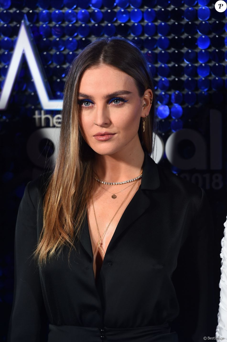 Perrie Edwards au photocall des Global Awards 2018 à Londres, le 1er ...