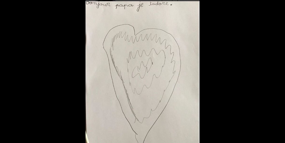 Photo : Le dessin d'une des filles de Marc-Olivier Fogiel - Instagram ...