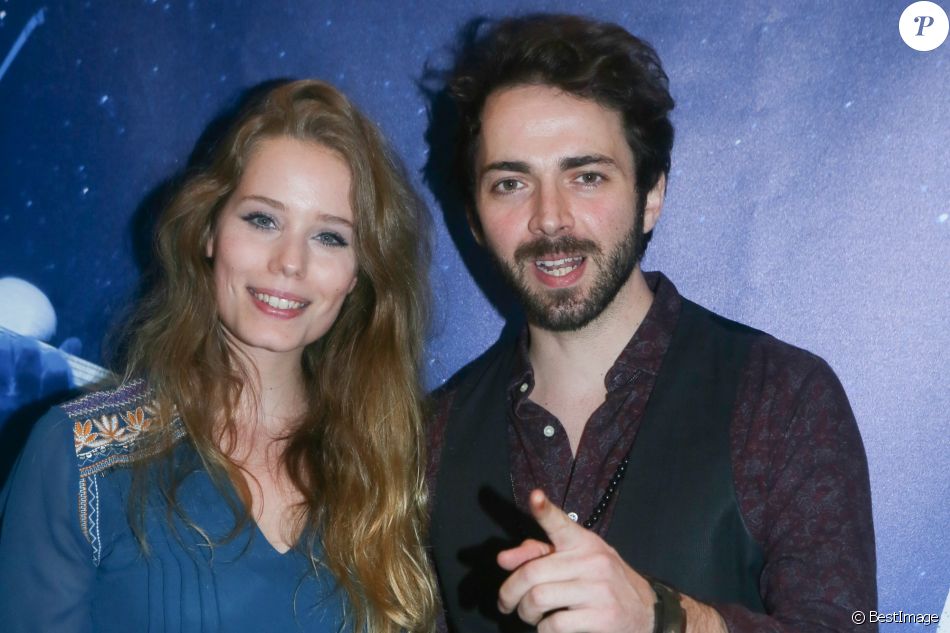 Roxane Le Texier et son compagnon Sébastien Agius au photocall du ...
