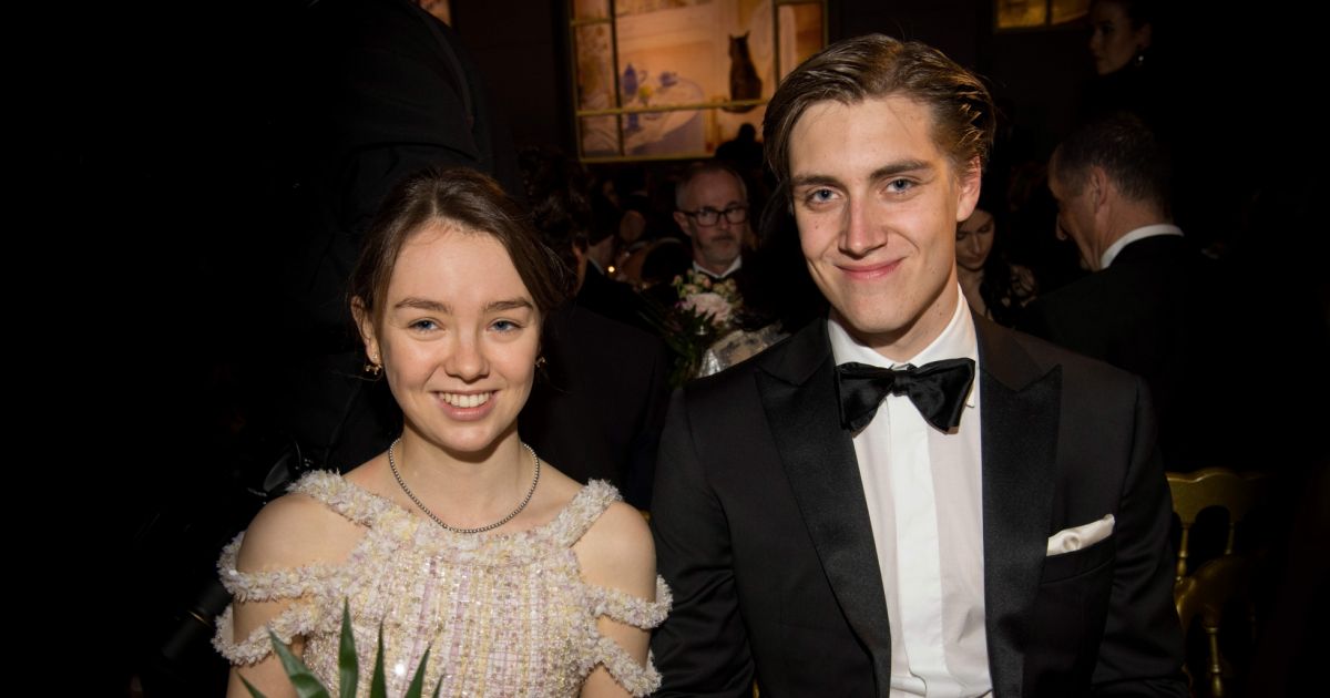 La princesse Alexandra de Hanovre et son compagnon Ben-Sylvester Strautmann à table lors du 64e ...