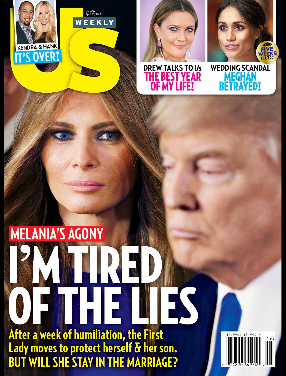 Photo : Couverture du magazine "Us Weekly". - Purepeople