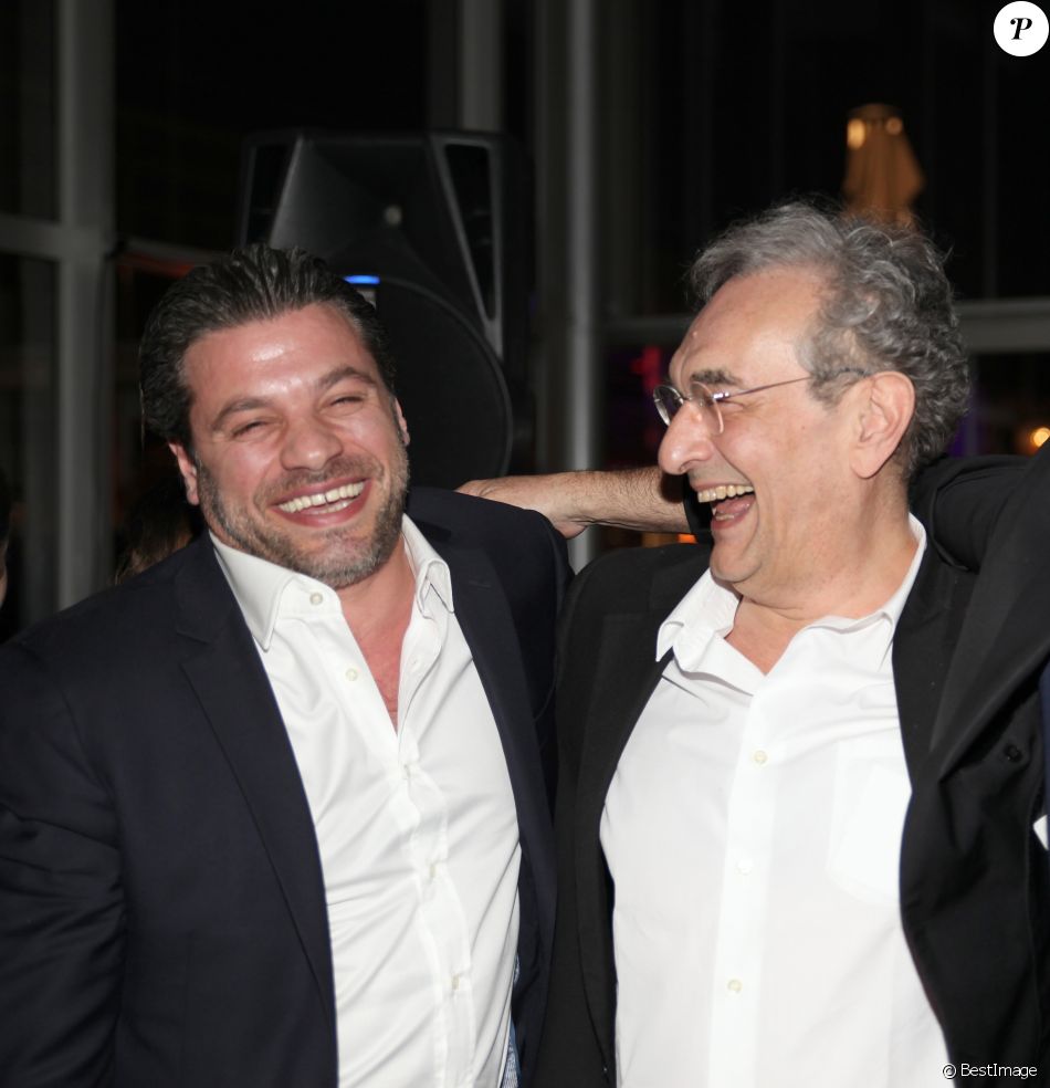 Exclusif - Paul Bou Antoun et Georges-Marc Benamou lors de la soirée de ...