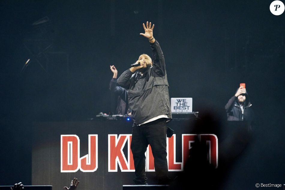 DJ Khaled en concert au Target Center à Minneapolis, le 11 mars 2018 ...