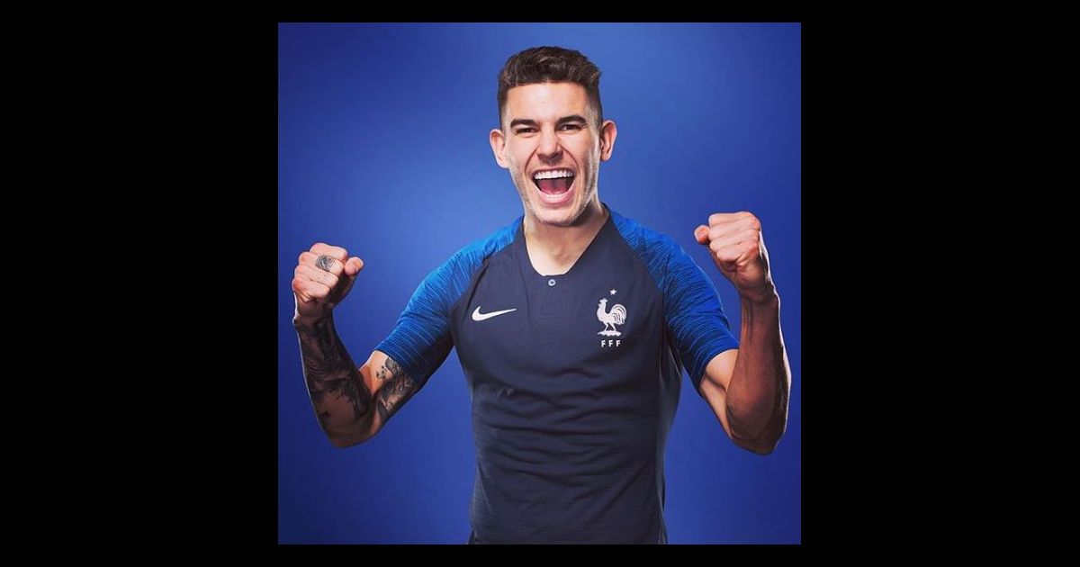 Lucas Hernandez sous les couleurs de l'équipe de France de football le ...