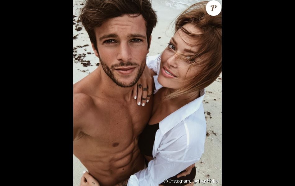 Hugo Philip et Caroline Receveur, le 28 juillet 2017 à l'Île Maurice ...