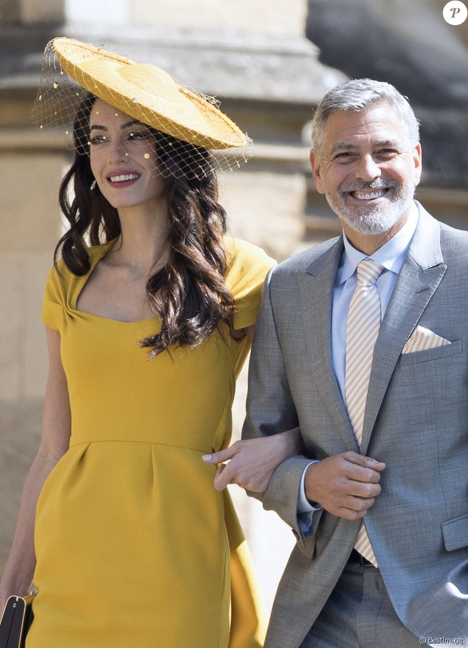 George Clooney Et Sa Femme Amal Arrivent 224 La Chapelle S George Pour
