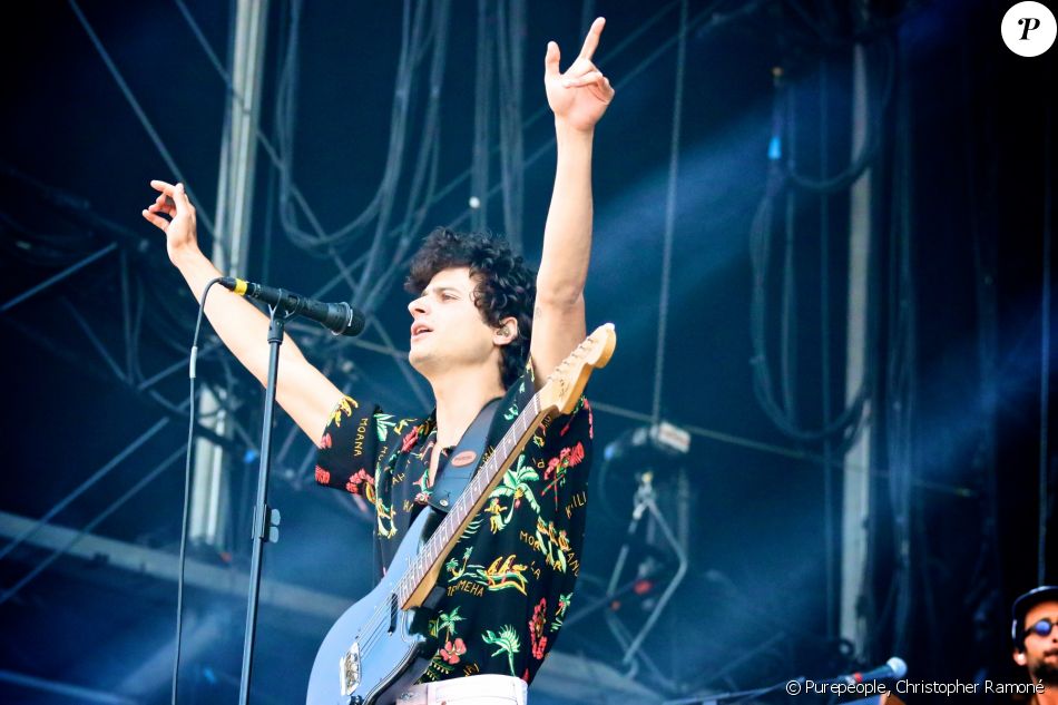Les BB Brunes sur la scène du Lollapalooza Paris le 22 juillet 2018 à l ...