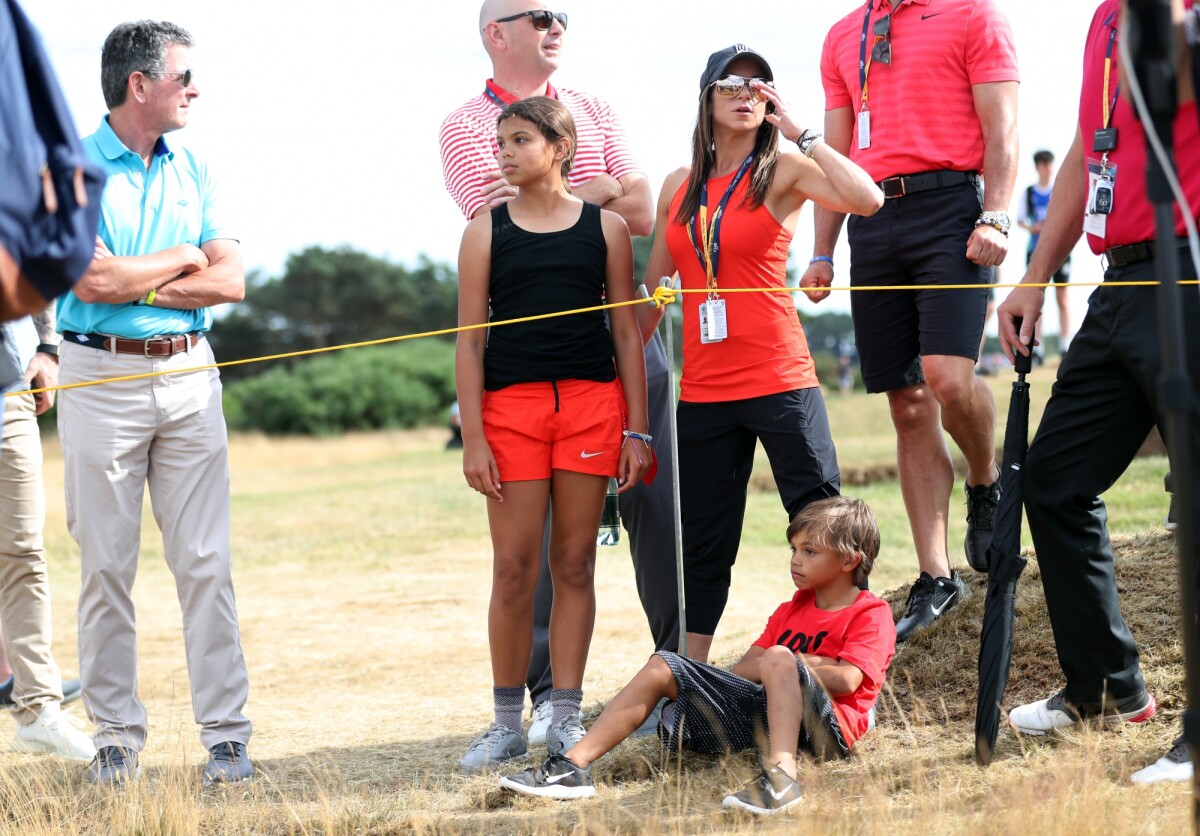 Photo : Erica Herman avec ses filles Sam et Charlie lors de l'Open ...