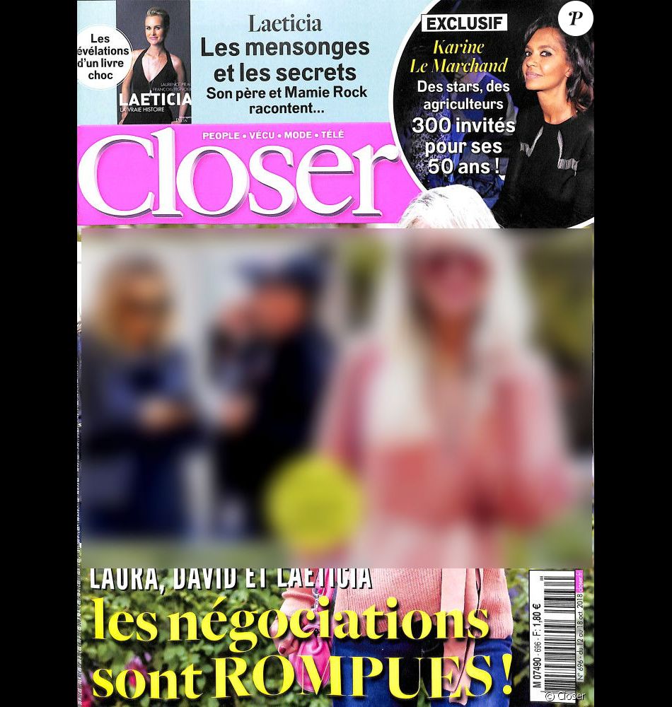 Couverture du magazine Closer, numéro du 12 octobre 2018. - Purepeople