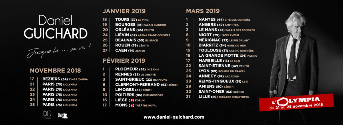 Photo : Daniel Guichard en tournée dans toute la France - Purepeople